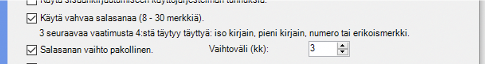 Automaattinen uloskirjautuminen, vahva salasana – parempi apteekin ...